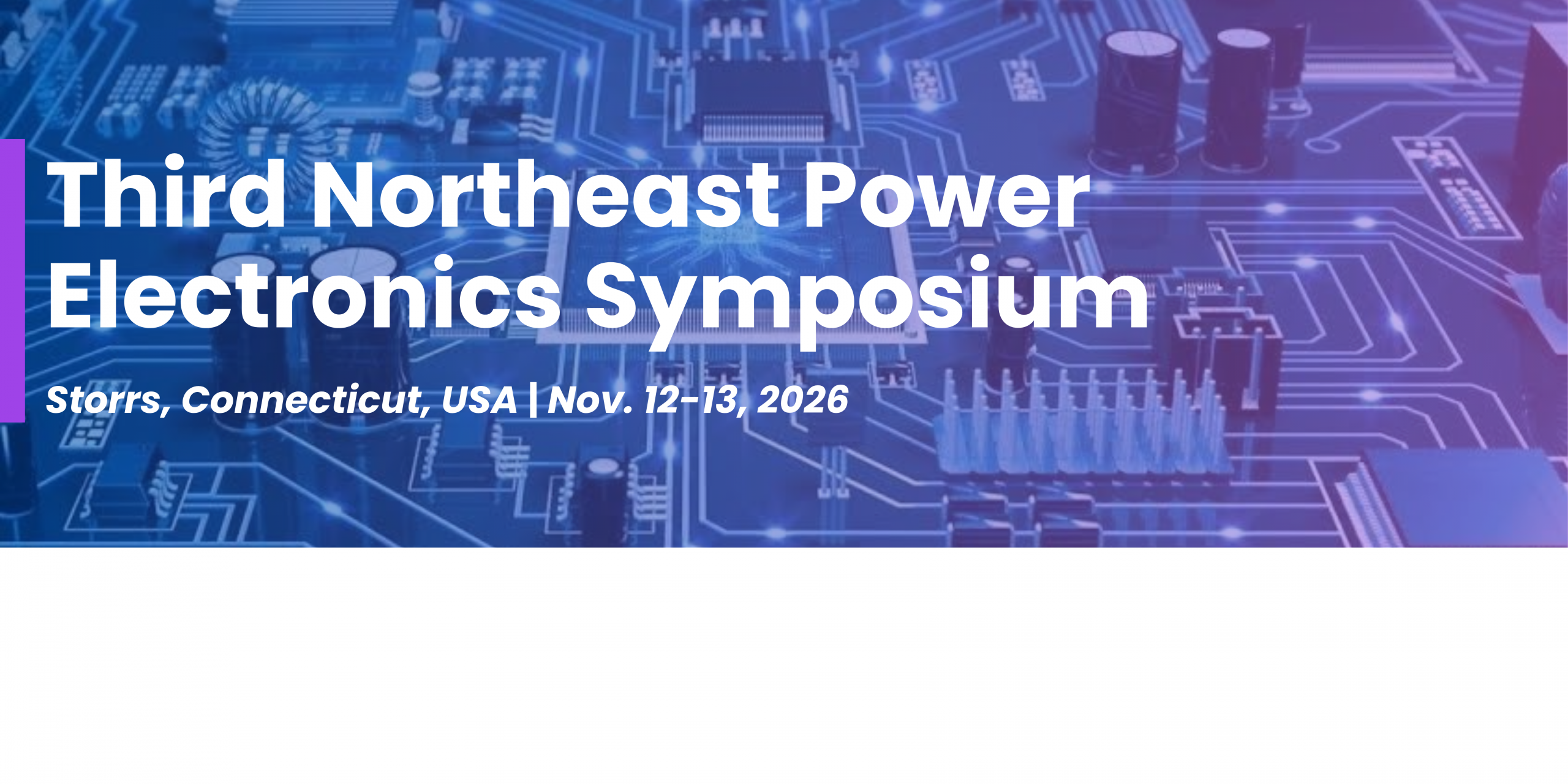 Fall 2026 Symposium | Connecticut Power Electronics Center of Excellence